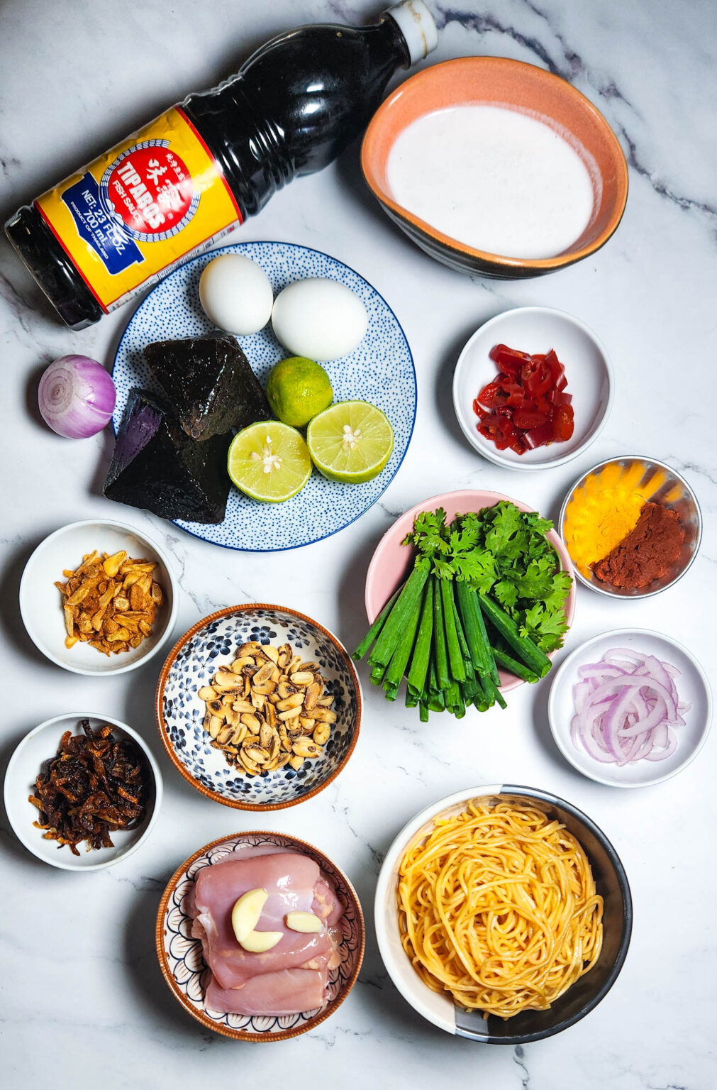 Khow Suey - Authentic Burmese Curry Noodle Soup - Love from The Chef